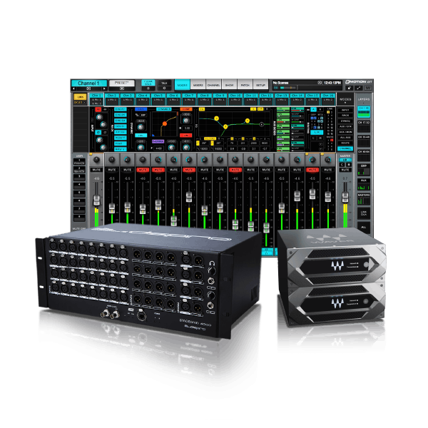Waves eMotion LV1 + Extreme-C Server + 32-Preamp Stagebox + Axis Scope ...