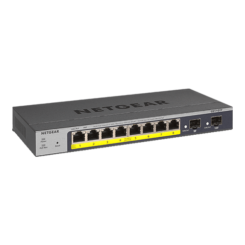 Waves NETGEAR GS110TP v3 10-Port Switch - Professional Audio Design, Inc