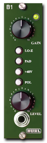 Burl Audio B1 Mic Pre 500-Series Preamp - Preamp - Professional Audio ...
