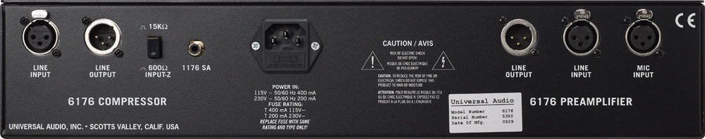 Universal Audio 6176 Vintage Channel Strip - Channel Strip ...