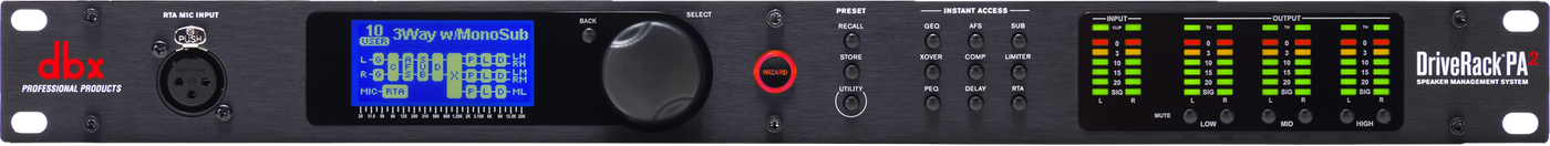 dbx DriveRack PA2 - Complete Loudspeaker Management System ...