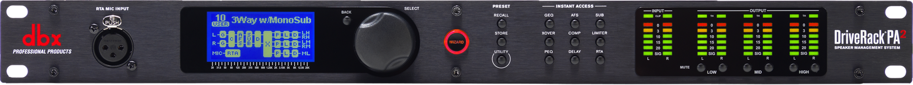 dbx DriveRack PA2 - Complete Loudspeaker Management System ...