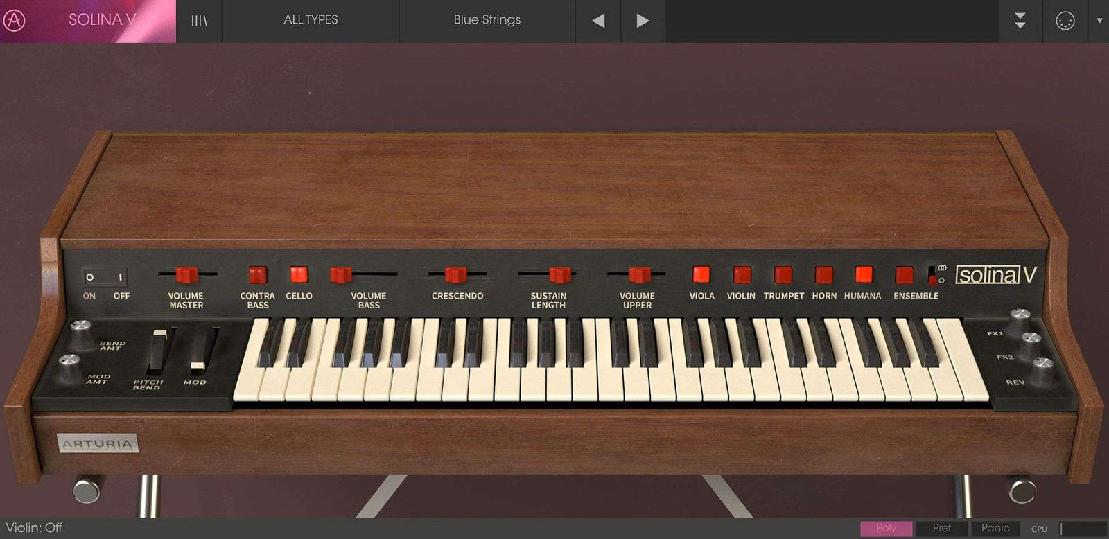 Arturia Solina V2 License - Solina Strings Machine - Professional Audio ...